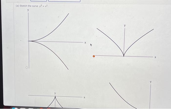Solved (a) Sketch the curve y3=x2.(b) Use the following | Chegg.com Solved (a) Sketch the curve y3=x2.(b) Use the following | Chegg.com