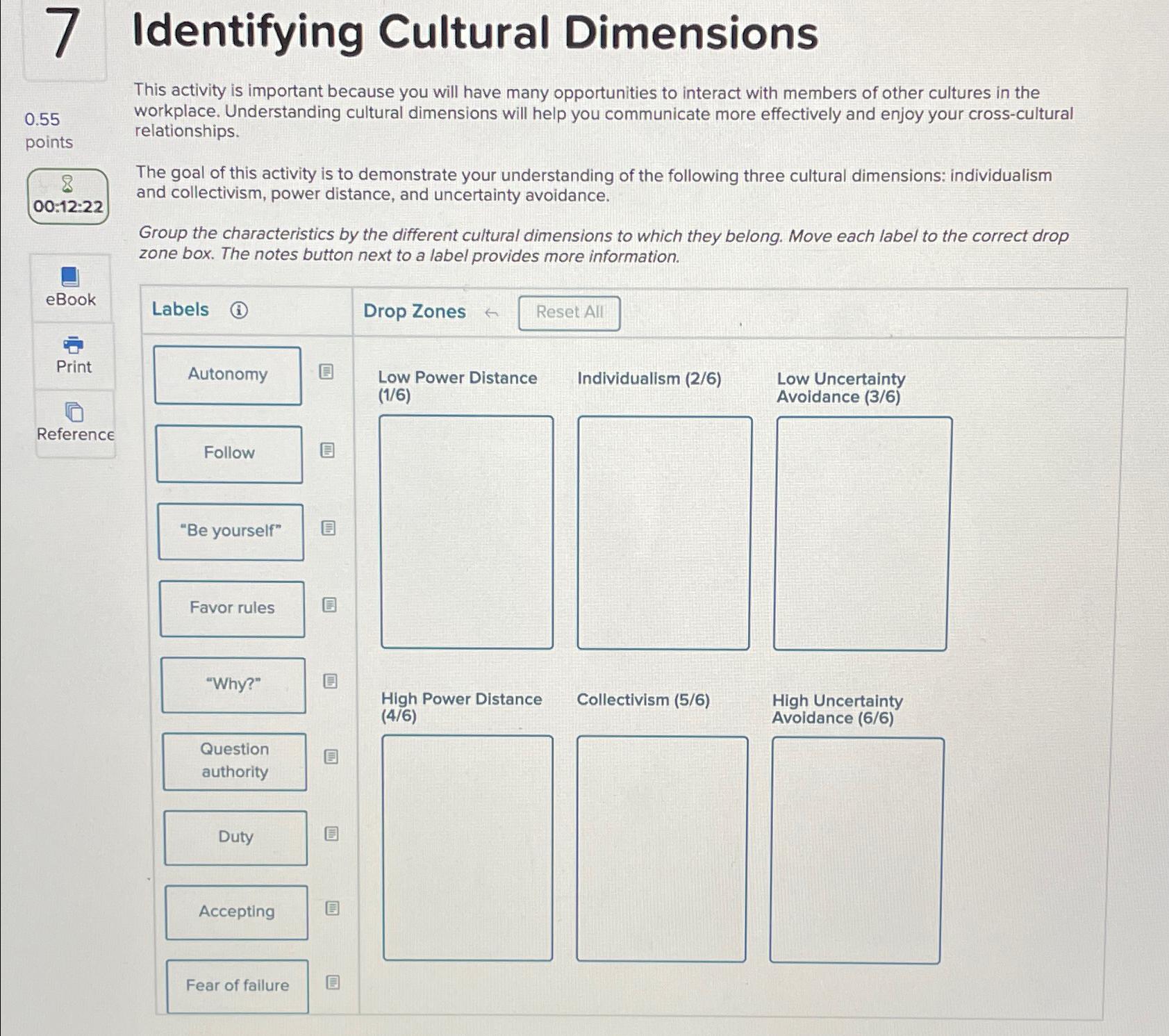 Solved Identifying Cultural DimensionsThis activity is | Chegg.com