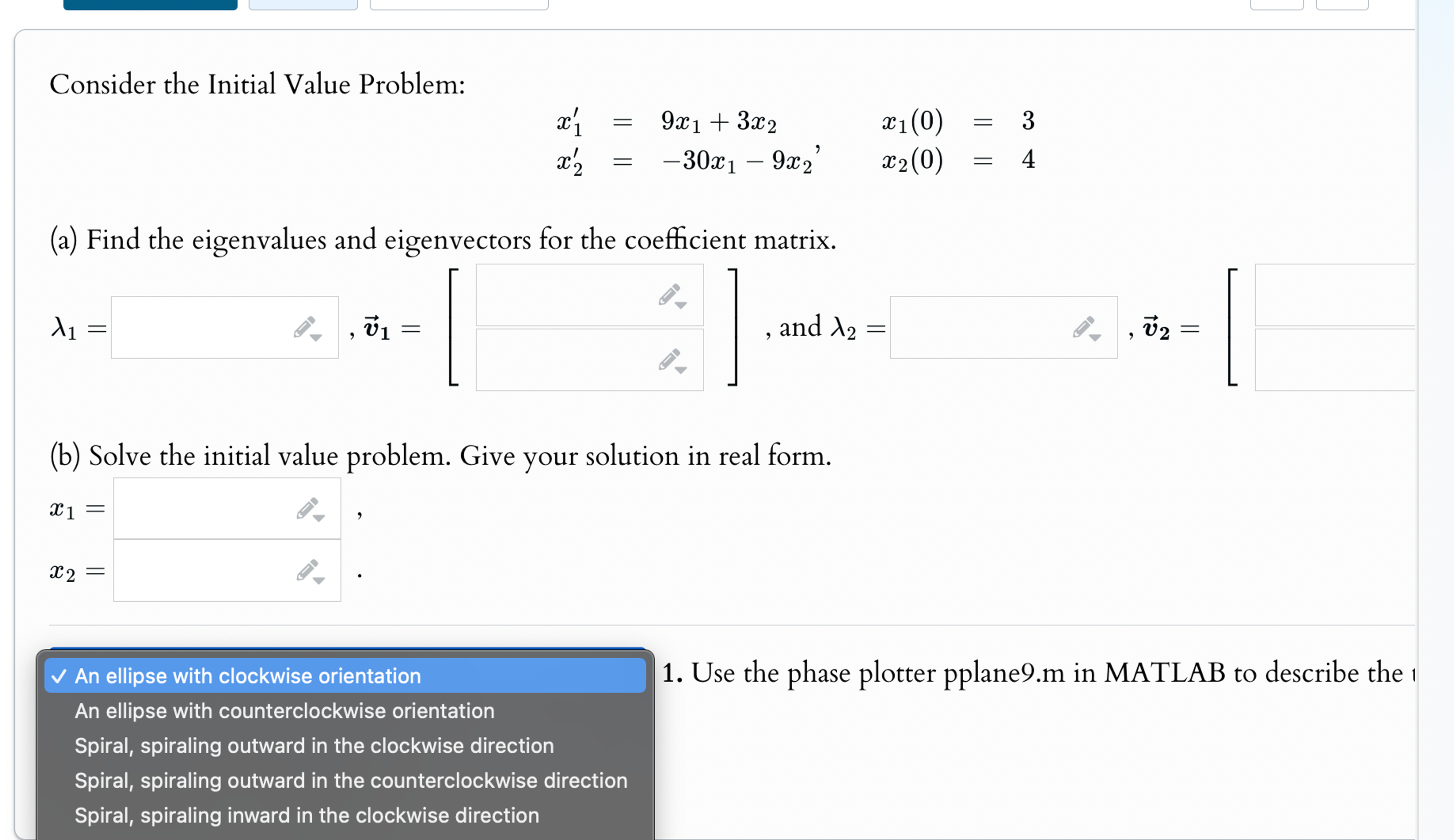 Solved Consider the Initial Value | Chegg.com