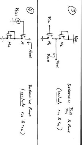 Solved Determine vin vout \& Rout (include r01&r02 ) | Chegg.com