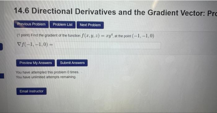 Solved 14.6 Directional Derivatives and the Gradient Vector: | Chegg.com