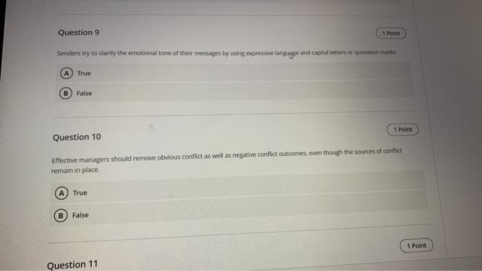 Solved 1 Point Question 9 Senders try to clarify the | Chegg.com Solved 1 Point Question 9 Senders try to clarify the | Chegg.com