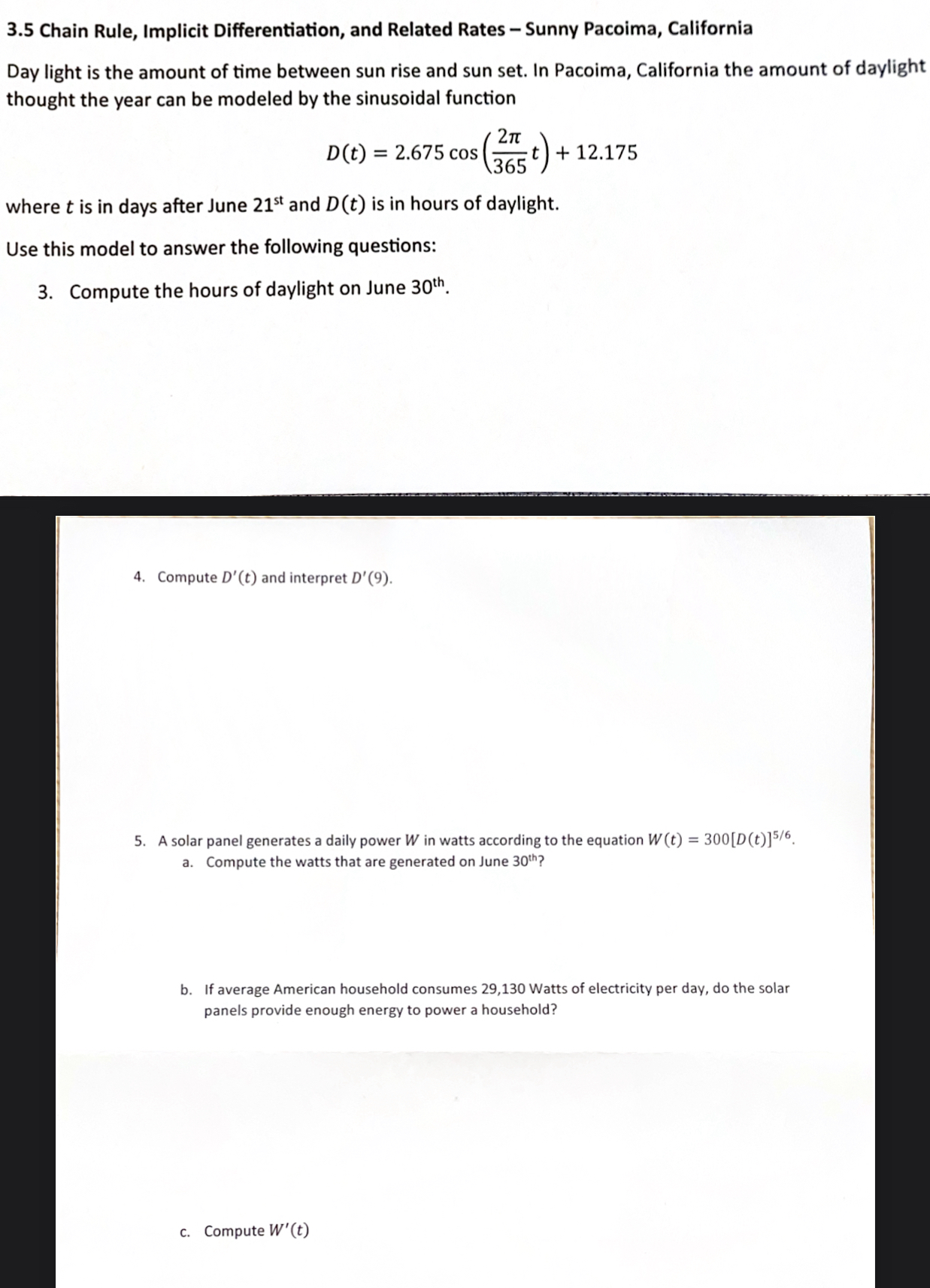 Solved 3.5 ﻿Chain Rule, Implicit Differentiation, and | Chegg.com