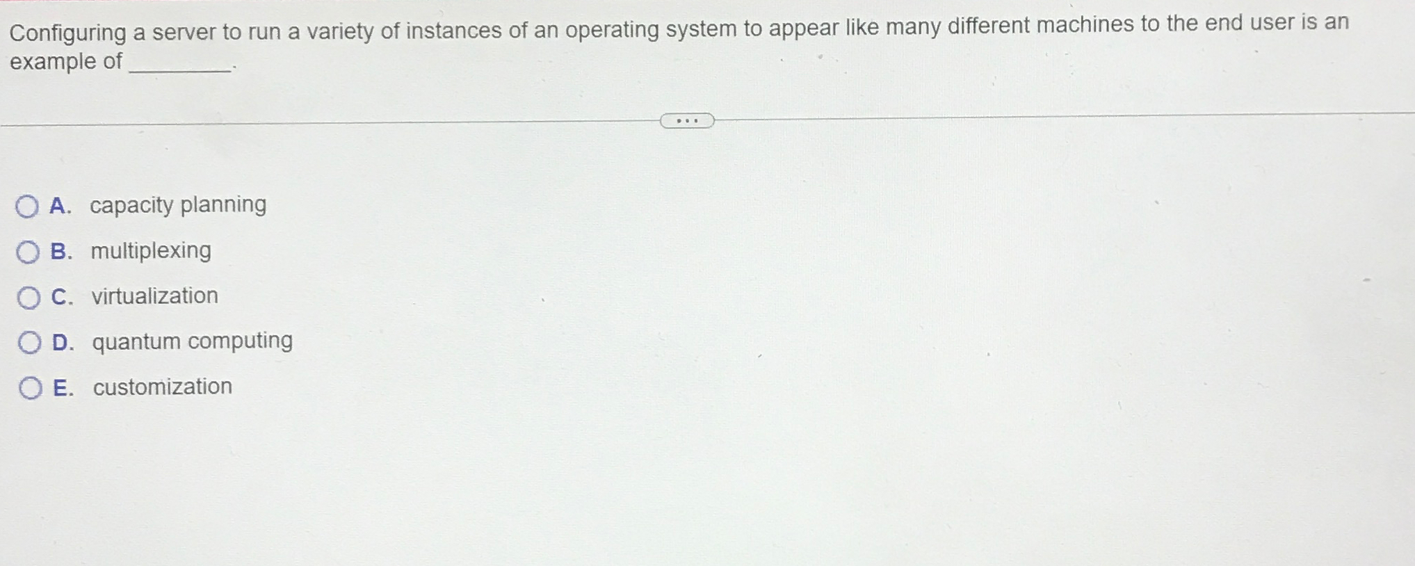 Solved Configuring a server to run a variety of instances of | Chegg.com