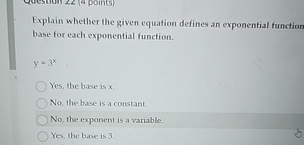 Solved Explain whether the given equation defines an | Chegg.com