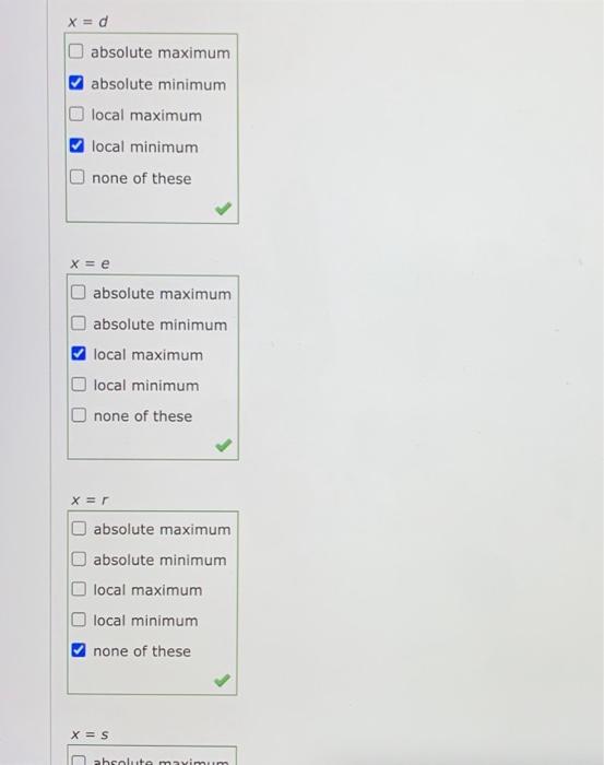 Solved ASAP!!! PLEASE RESPOND EACH ONE OF THE LETTERS and | Chegg.com