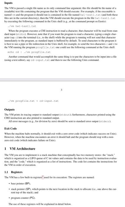 2. (100 points) Implement and submit your VM code as | Chegg.com