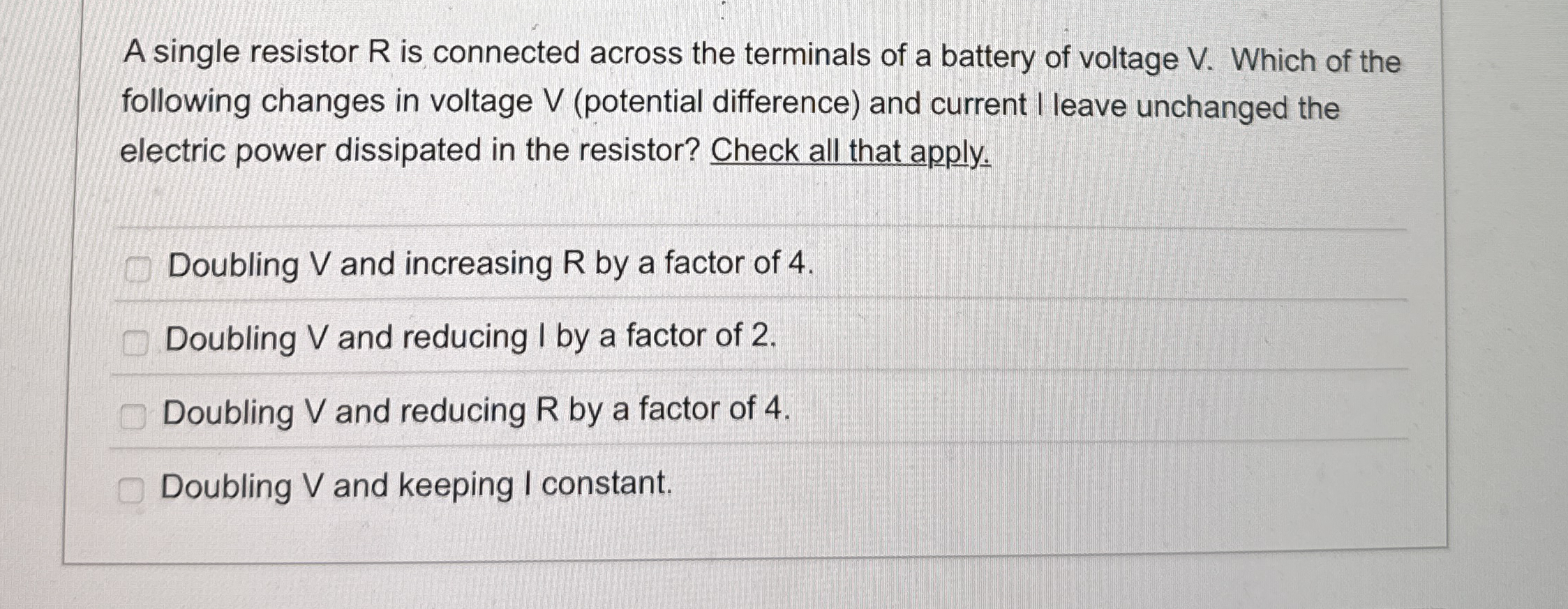 A single resistor R ﻿is connected across the | Chegg.com