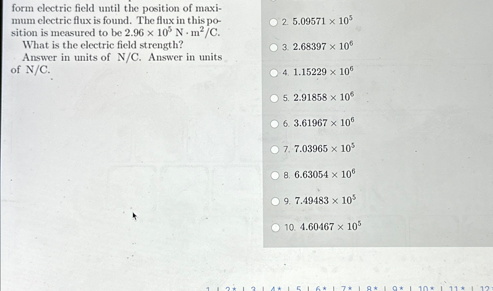 form electric field until the position of maximum | Chegg.com