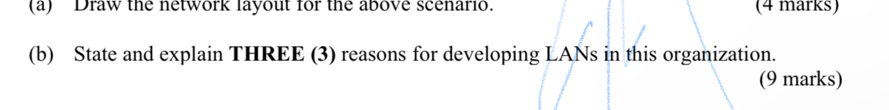 Solved (b) ﻿State and explain THREE (3) ﻿reasons for | Chegg.com