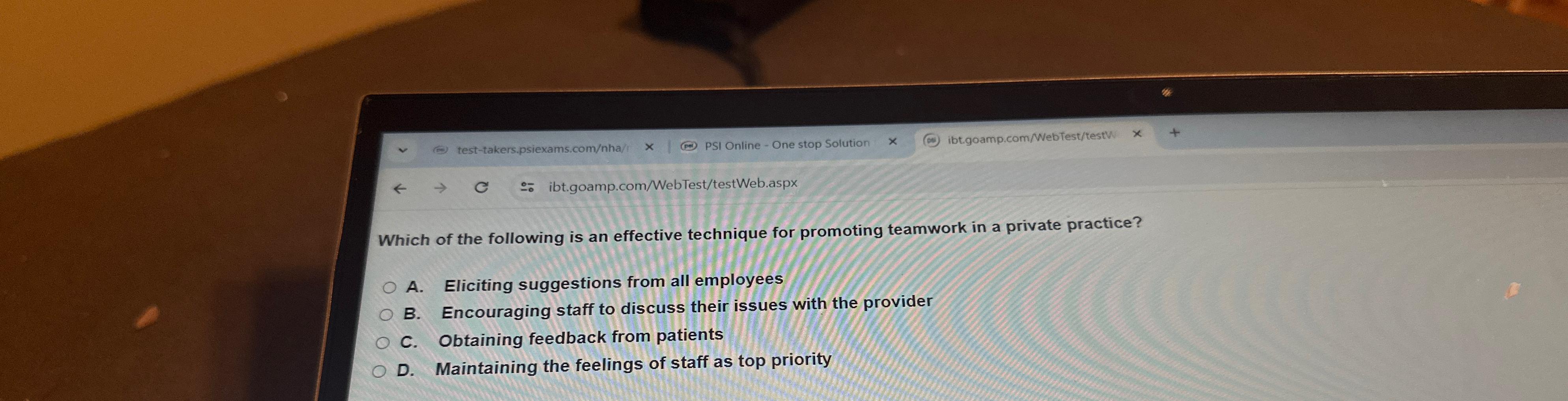 Solved Which of the following is an effective technique for | Chegg.com