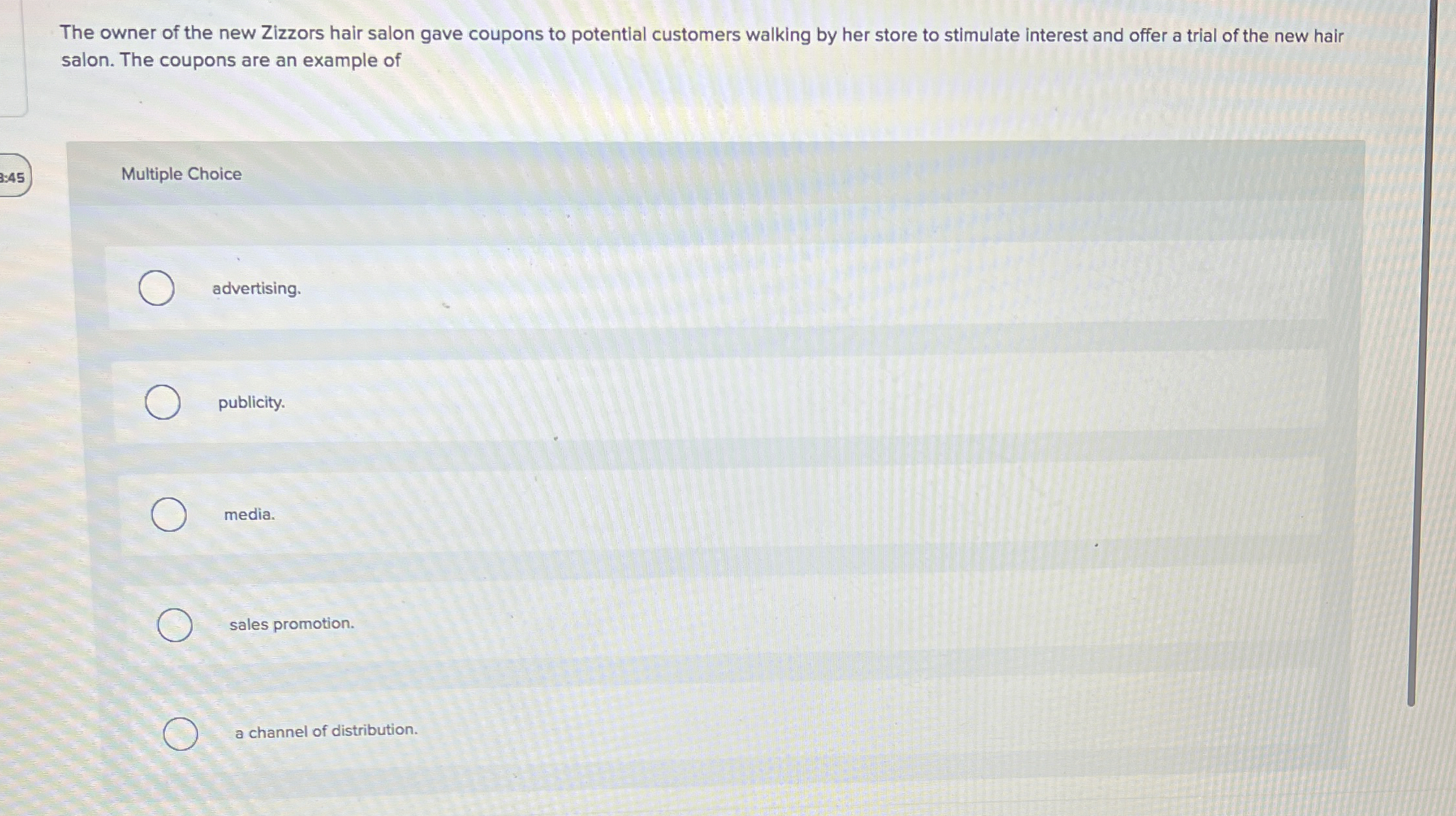 Solved The owner of the new Zizzors hair salon gave coupons | Chegg.com