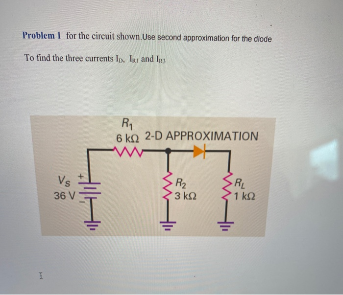 Solved Problem 1 for the circuit shown.Use second | Chegg.com