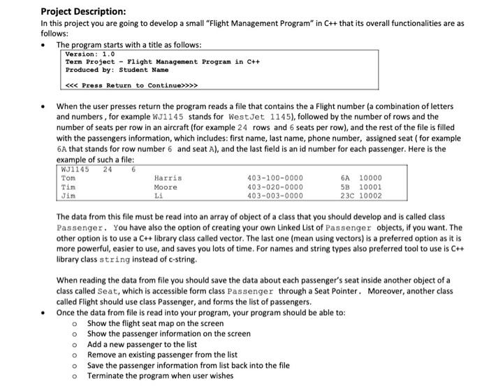 Solved Project Description In This Project You Are Going To 