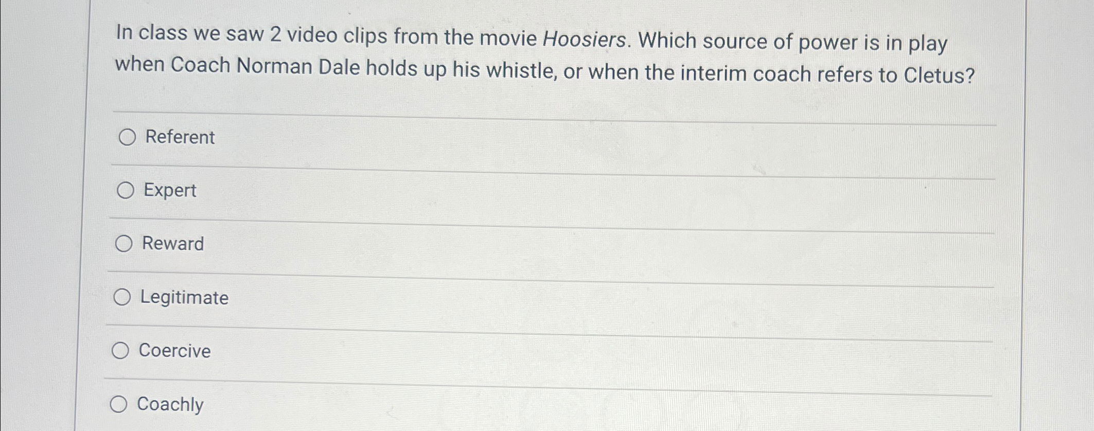 Solved In class we saw 2 ﻿video clips from the movie | Chegg.com