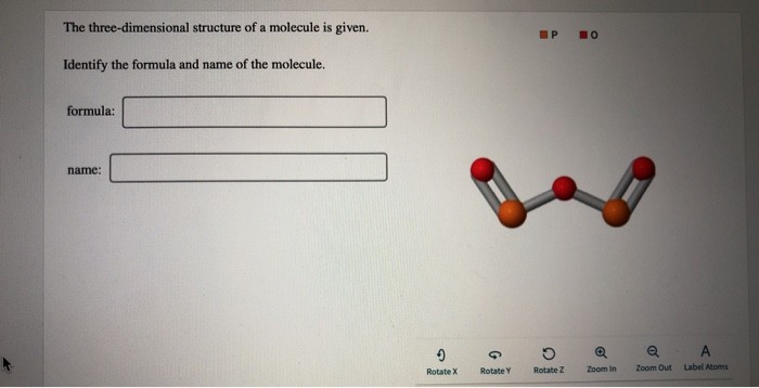 Solved The three-dimensional structure of a molecule is | Chegg.com