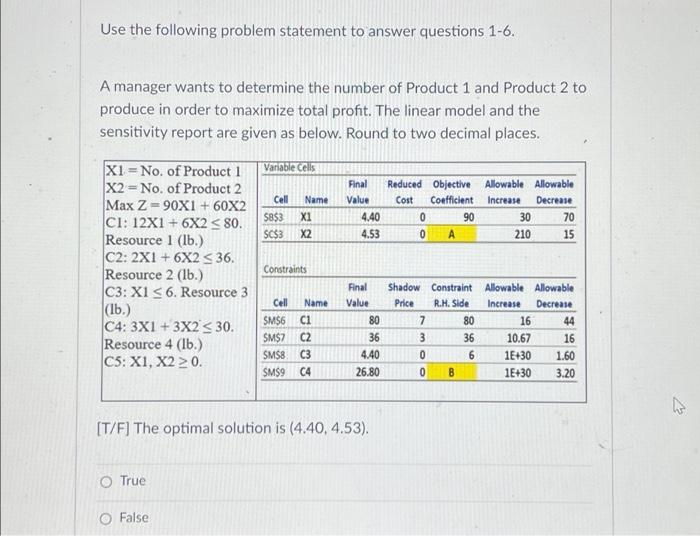 Solved Use the following problem statement to answer | Chegg.com
