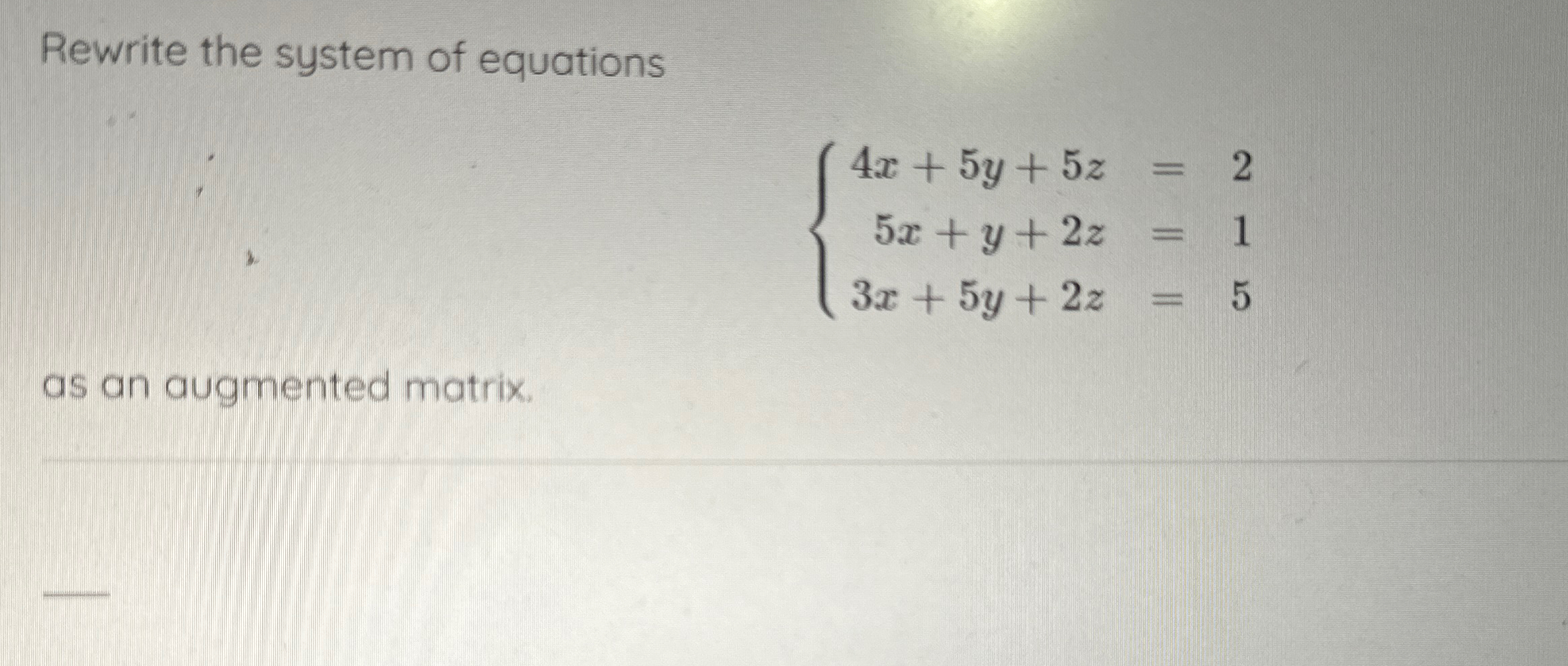 Solved Rewrite the system of | Chegg.com