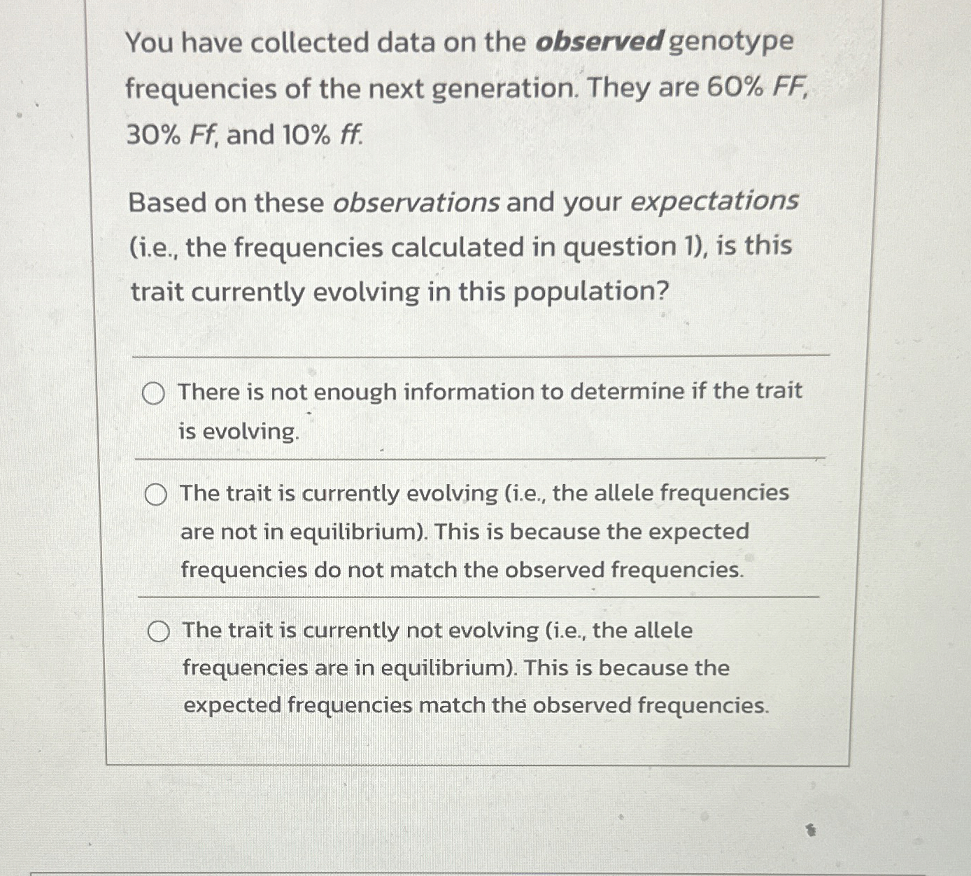 Solved You have collected data on the observed | Chegg.com