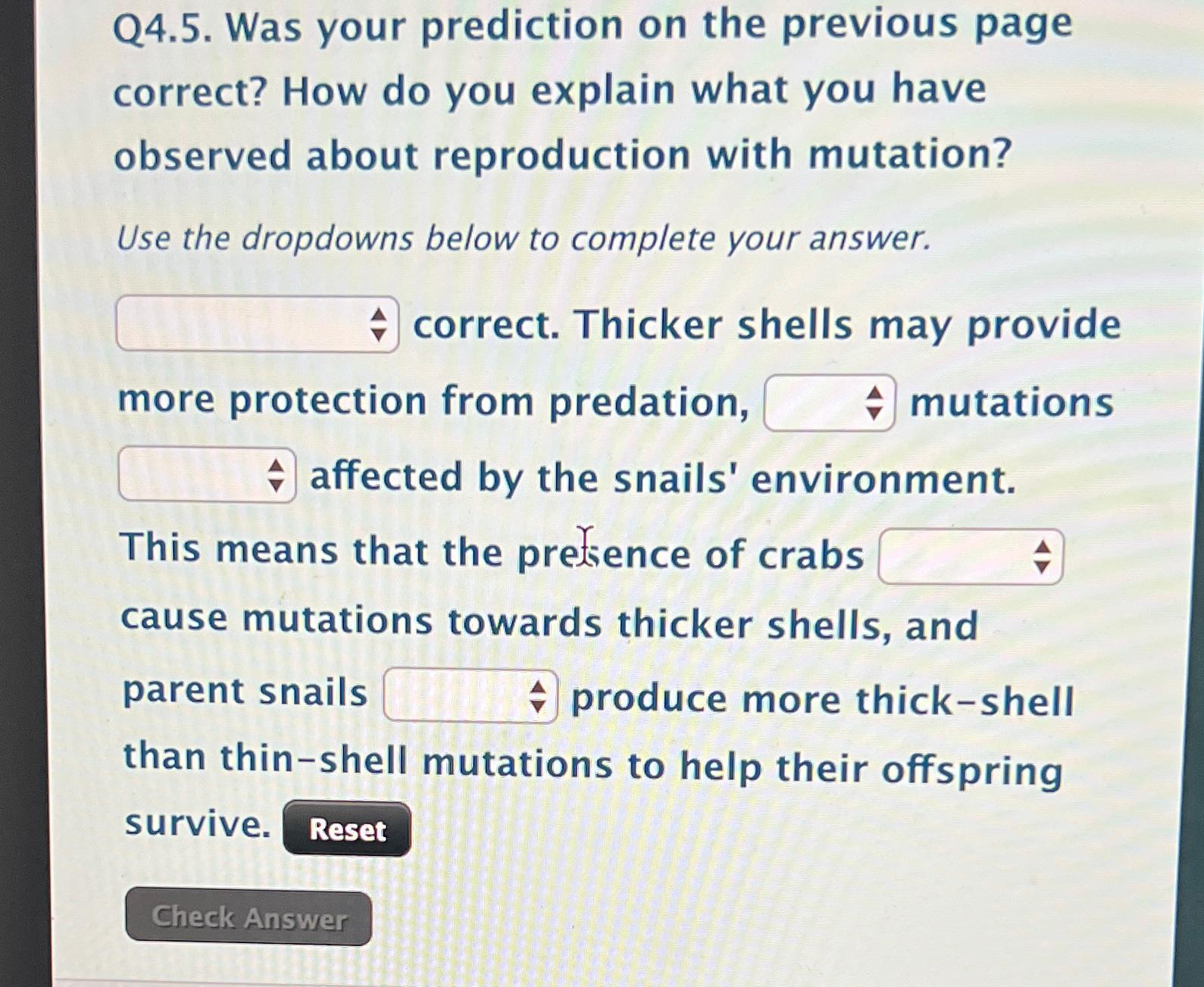 Q4.5. ﻿Was your prediction on the previous page | Chegg.com