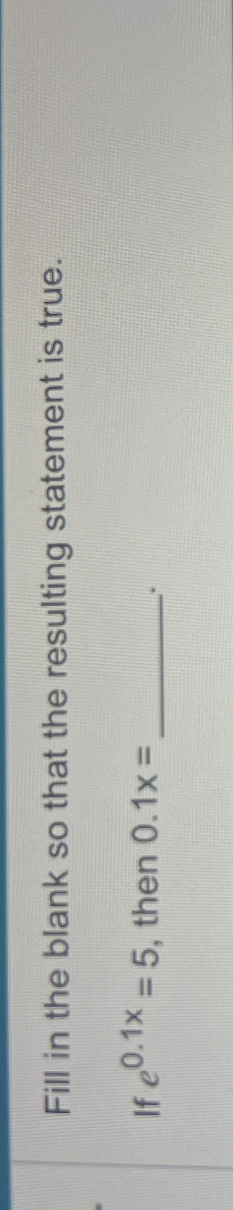 Solved Fill in the blank so that the resulting statement is | Chegg.com