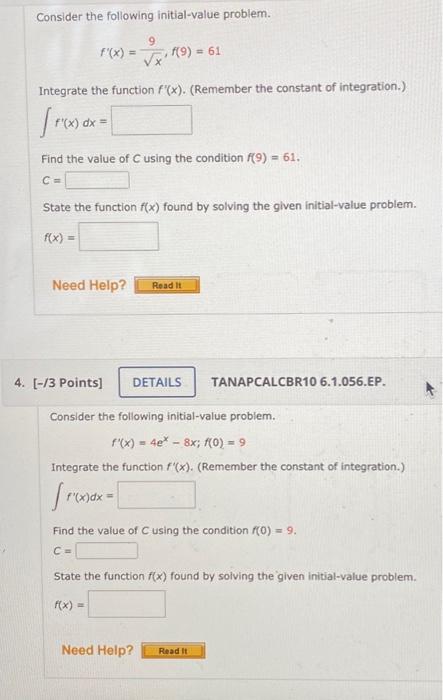 Solved Consider the following initial-value problem. | Chegg.com