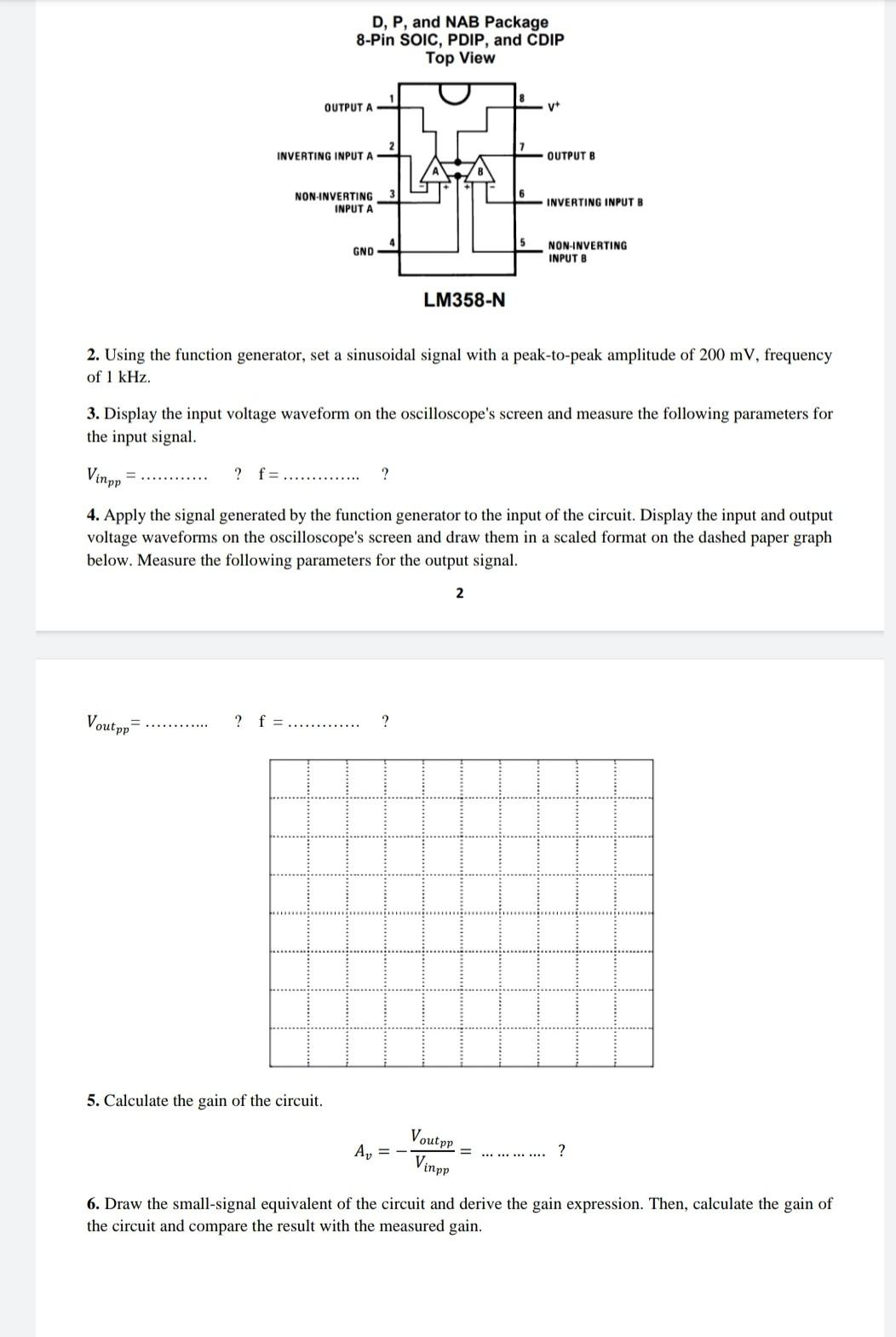 Solved 2. Using the function generator, set a sinusoidal | Chegg.com