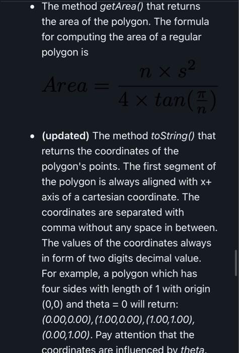 Solved 2. In an n-sided regular polygon, all sides have the | Chegg.com