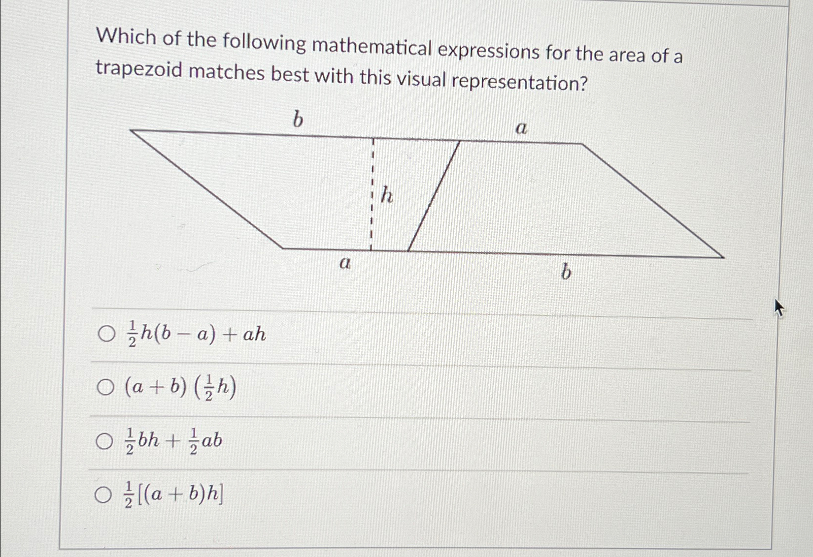 Solved Which of the following mathematical expressions for | Chegg.com