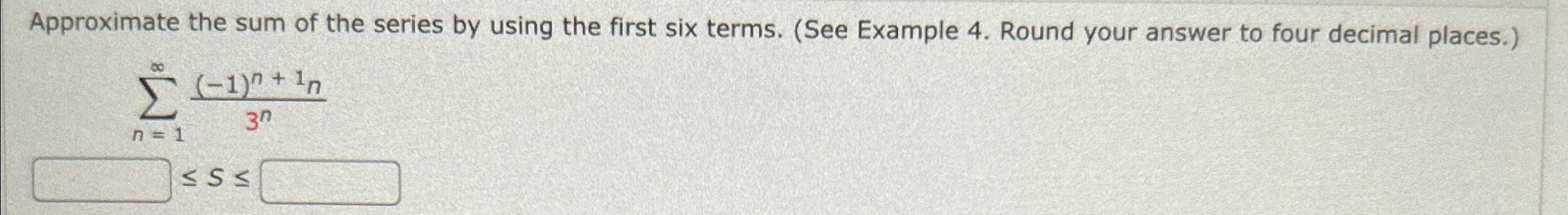 Solved Approximate the sum of the series by using the first | Chegg.com