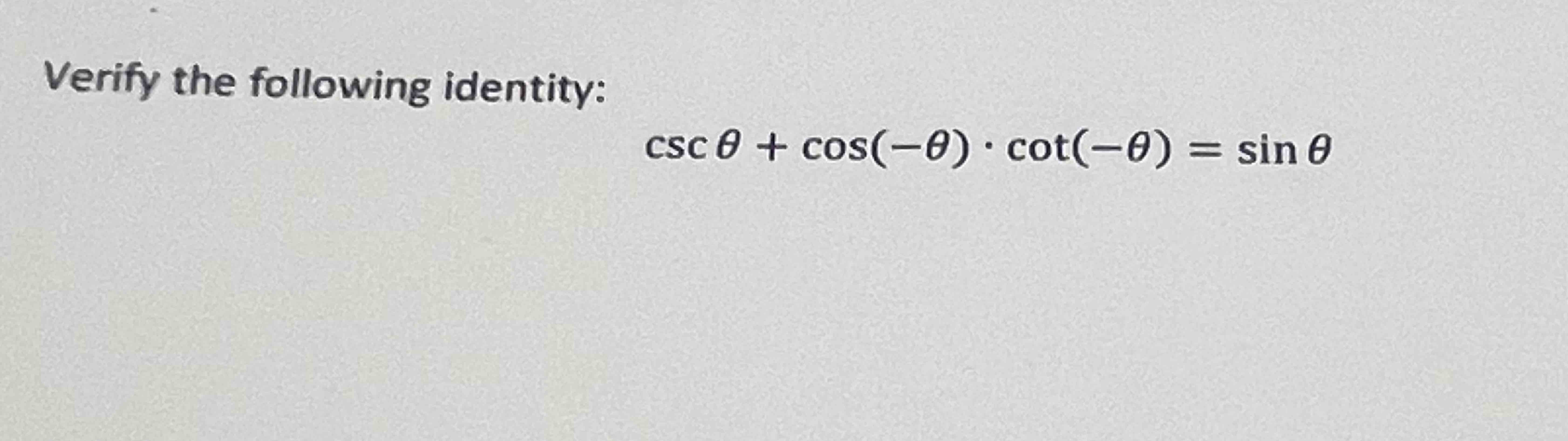 Solved Verify the following | Chegg.com