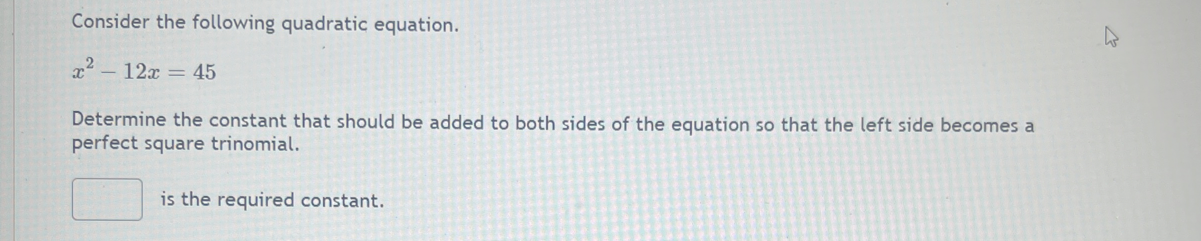 Solved Consider the following quadratic | Chegg.com