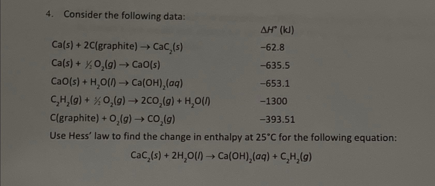 Consider the following data:\table[[ | Chegg.com