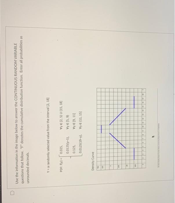 Solved Classify The Following Random Variables As Discrete