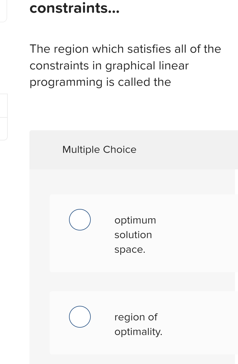 Solved constraints...The region which satisfies all of the | Chegg.com