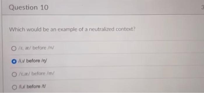 Solved Which would be an example of a neutralized context? / | Chegg.com