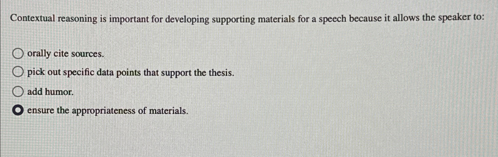 Solved Contextual reasoning is important for developing | Chegg.com