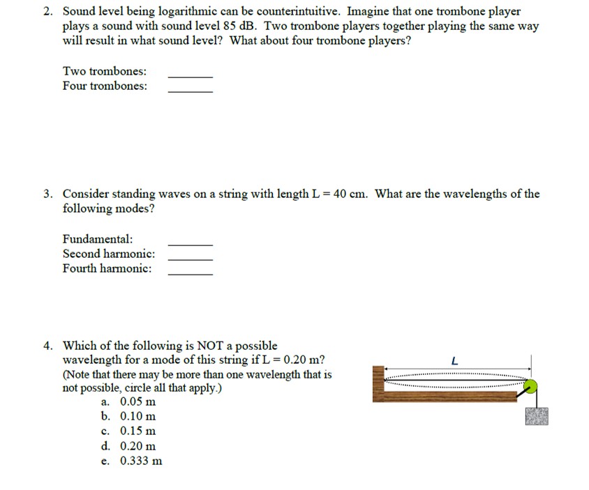 Solved Sound level being logarithmic can be | Chegg.com