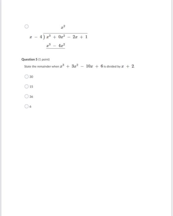 Solved Question 1 (1 point) Swed Describe the end behaviour | Chegg.com