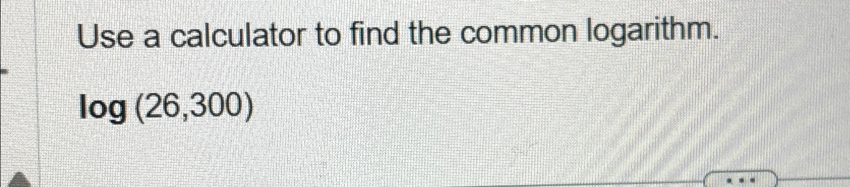Solved Use a calculator to find the common | Chegg.com