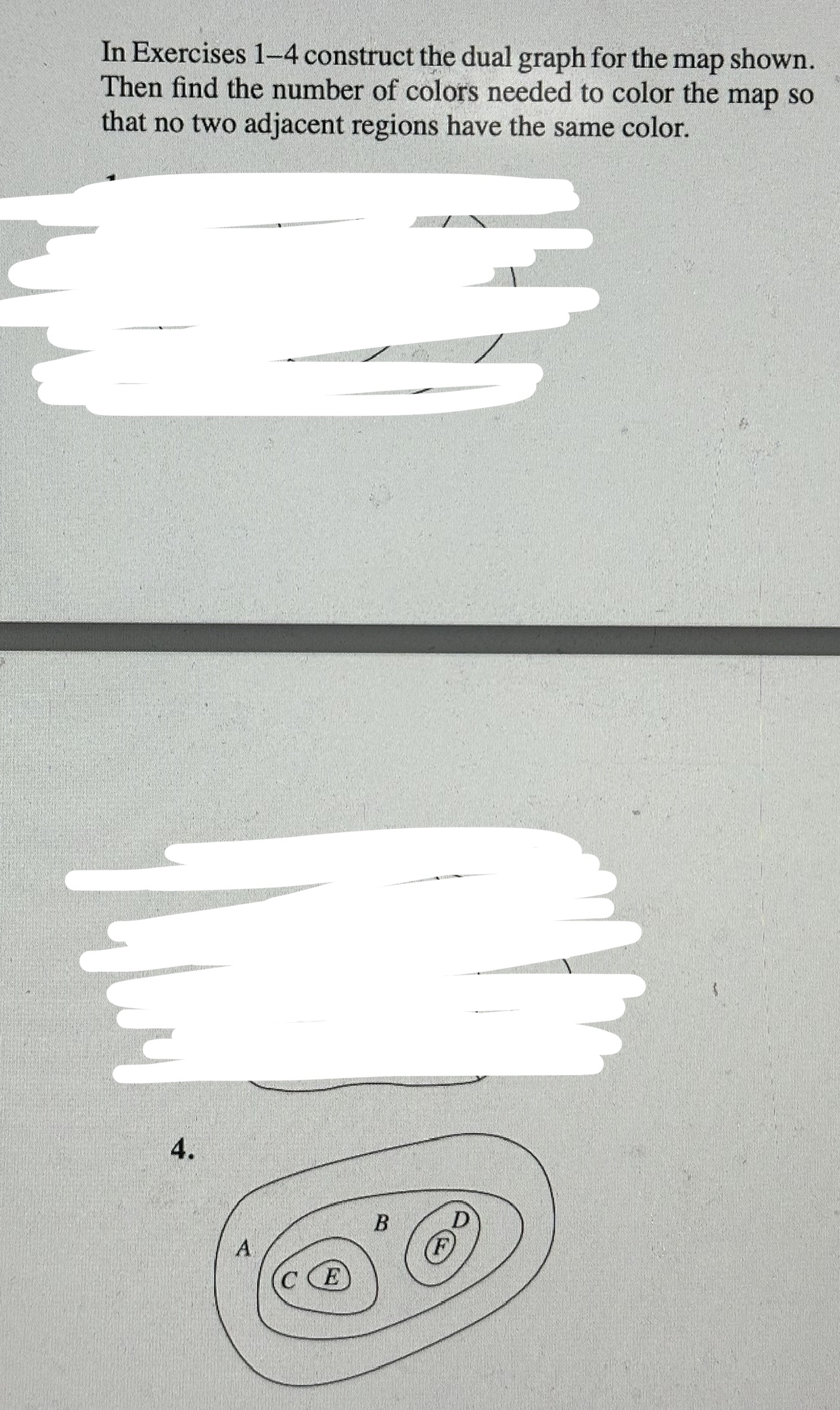 Solved In Exercises 1-4 ﻿construct the dual graph for the | Chegg.com