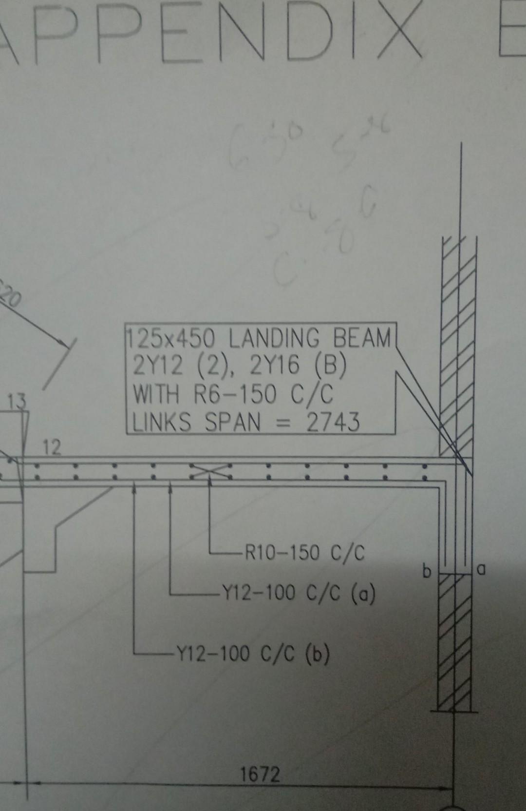 Solved APPENDIX 20 1125x450 LANDING BEAM 2Y12 (2), 2716 (B) | Chegg.com