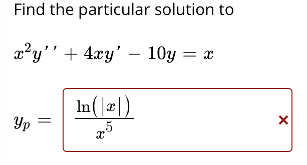 Solved Find the particular solution | Chegg.com