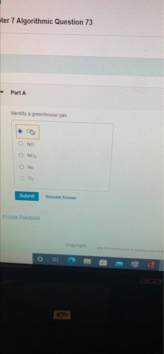Solved ter 7 Algorithmic Question 73 Part A Identity a | Chegg.com
