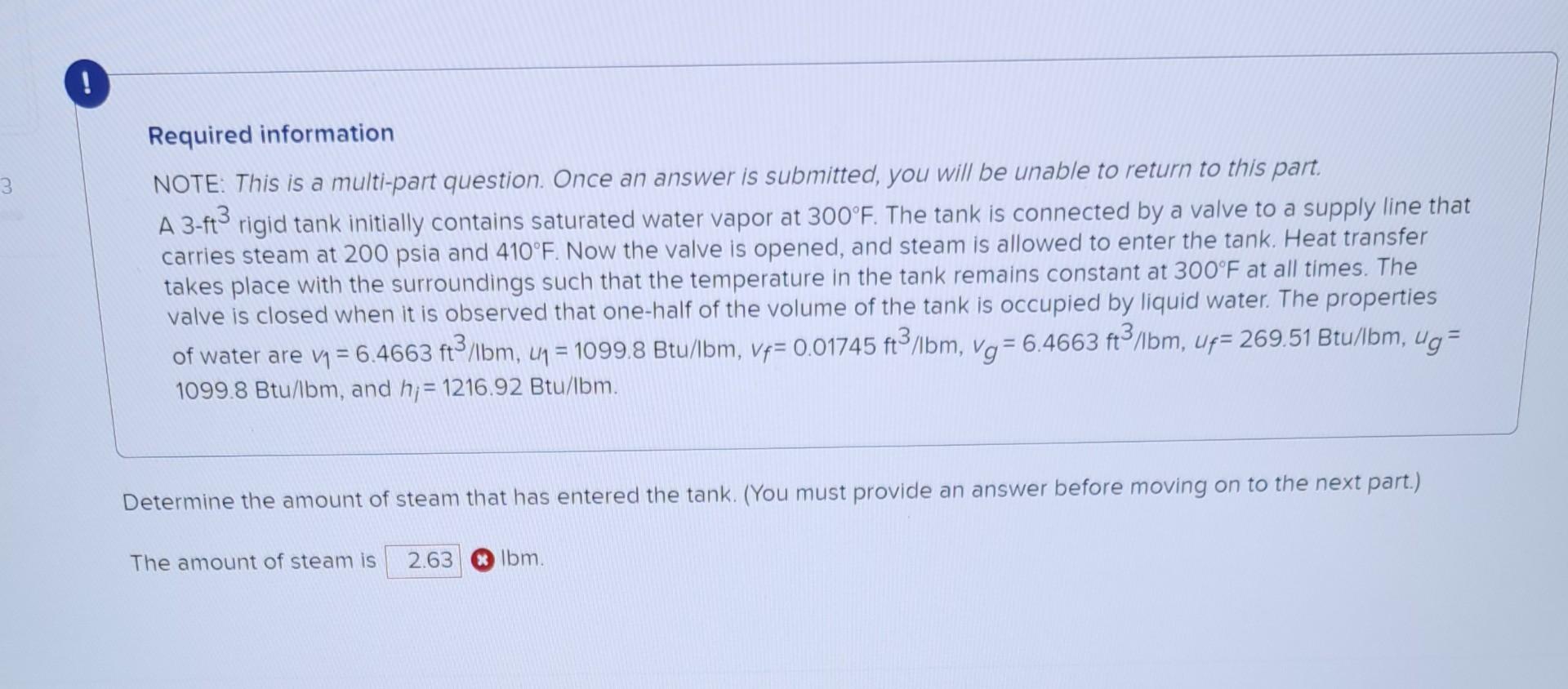 Solved Required information NOTE: This is a multi-part | Chegg.com