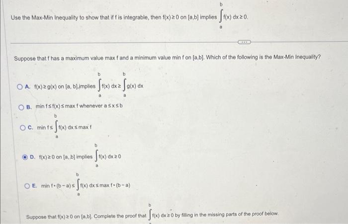 Solved Use the Max-Min inequality to show that if f is | Chegg.com