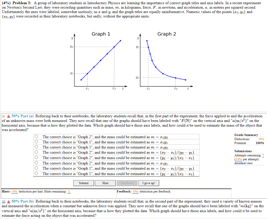 Solved 50% ﻿Part (a) ﻿Referring back to their notebooks, the | Chegg.com