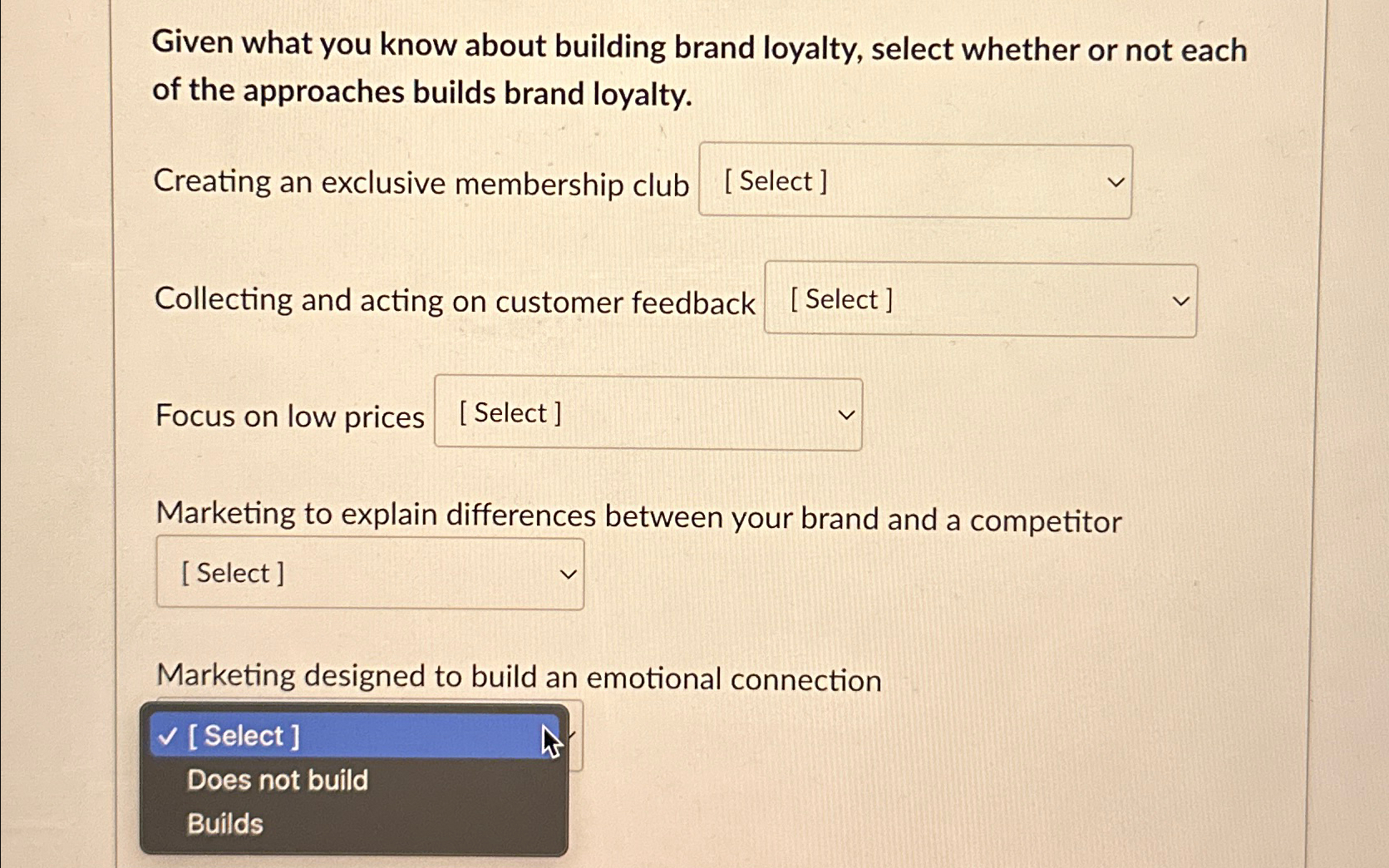 Solved Given what you know about building brand loyalty, | Chegg.com