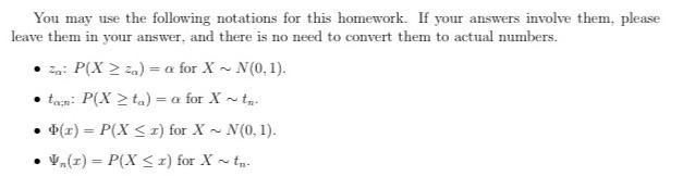 Solved You may use the following notations for this | Chegg.com