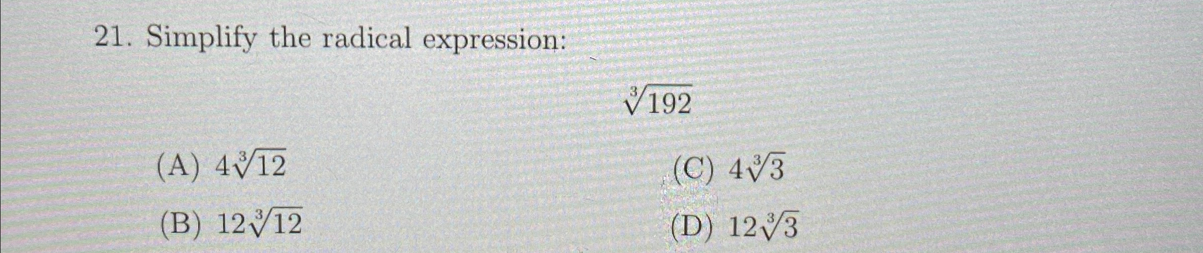 Solved Simplify the radical | Chegg.com